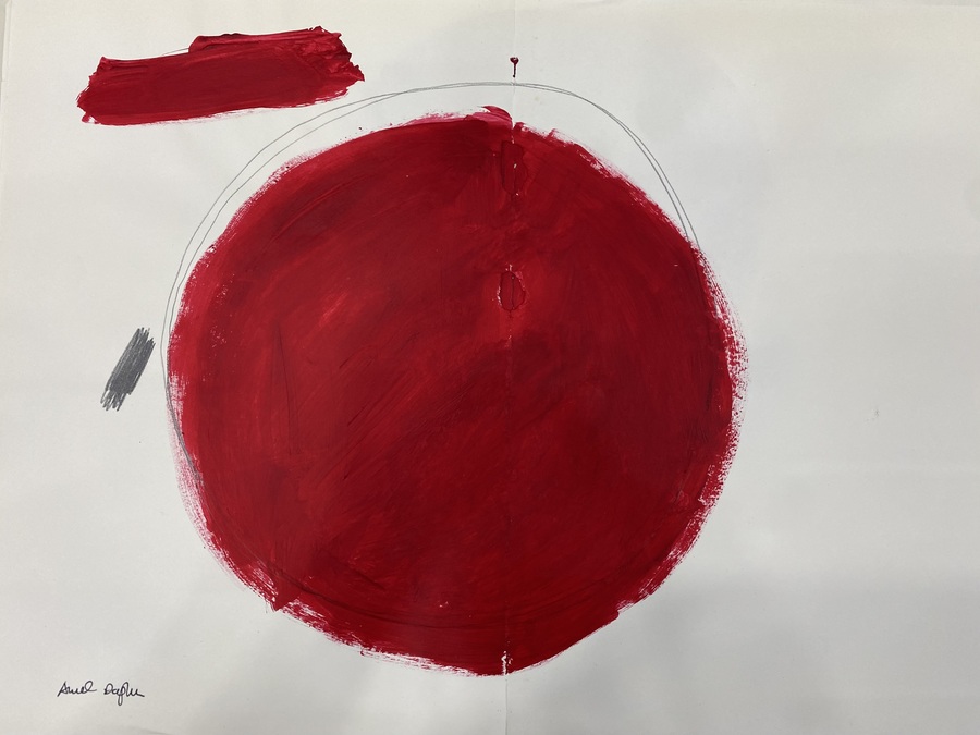 Uncover Red Circle by Amal Dagher | Artscoops