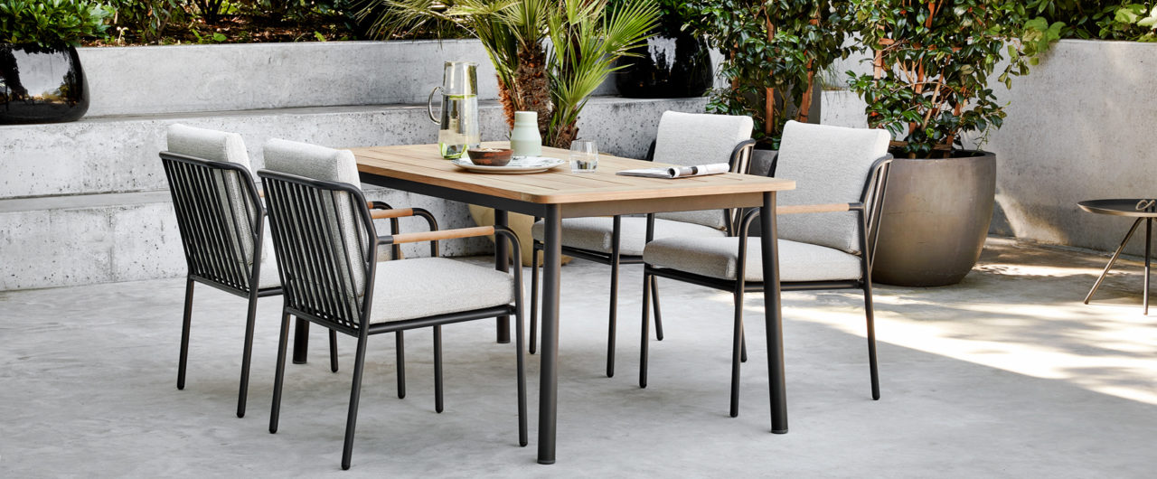 Dining armchair 55 product from Elle Alu Dining collection Apple Bee