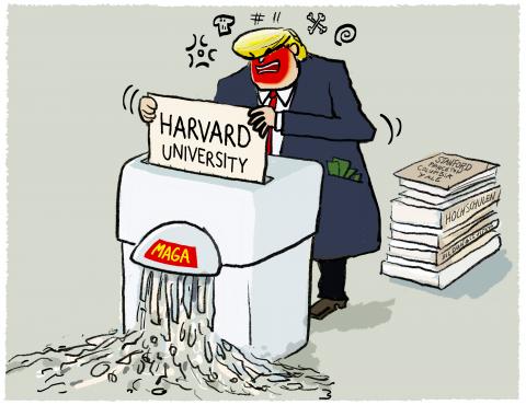 Trump versus Harvard | Cartoon Movement
