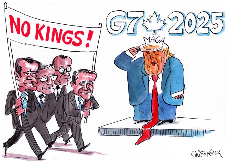Trump G7 parade | Cartoon Movement