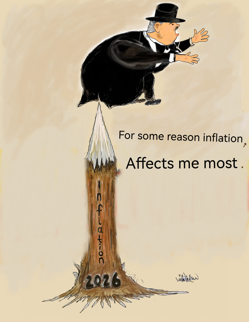 For some reason, inflation affects me the most. | Cartoon Movement