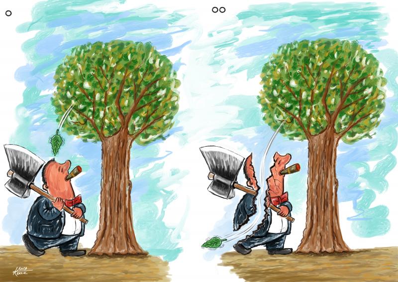 Cutting Trees Animated