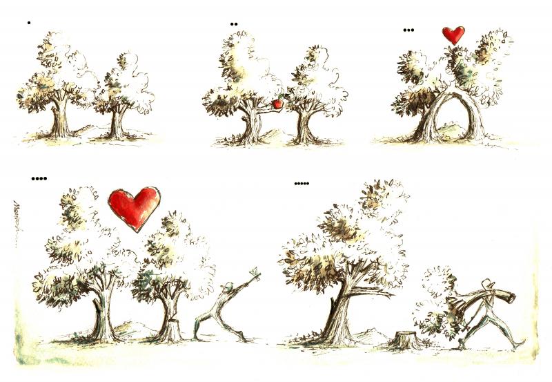 Nature has a soul and understands kindness and unkindness | Cartoon ...