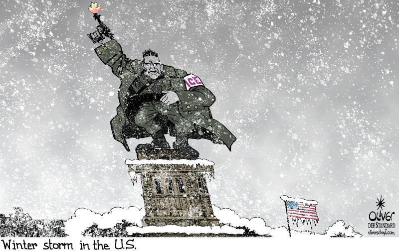 Winter storm in the U. S. | Cartoon Movement