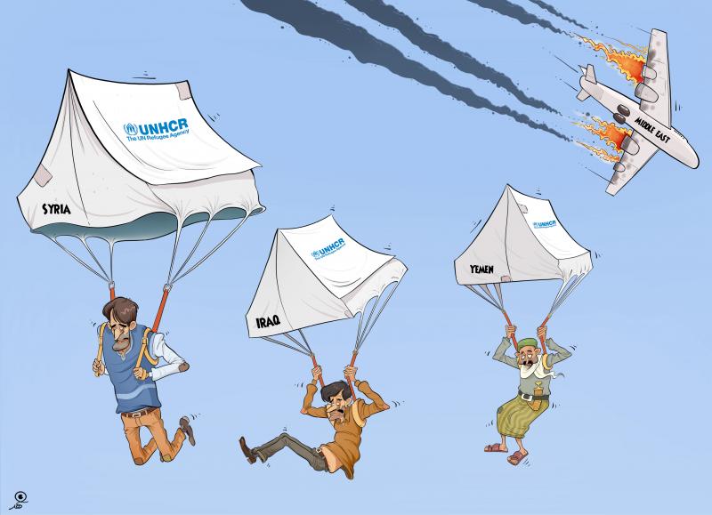 Displacement and asylum camps in the Middle East | Cartoon Movement