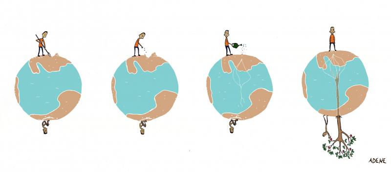 Definition of development aid | Cartoon Movement