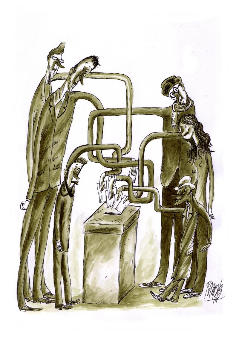 democracy voting drawing