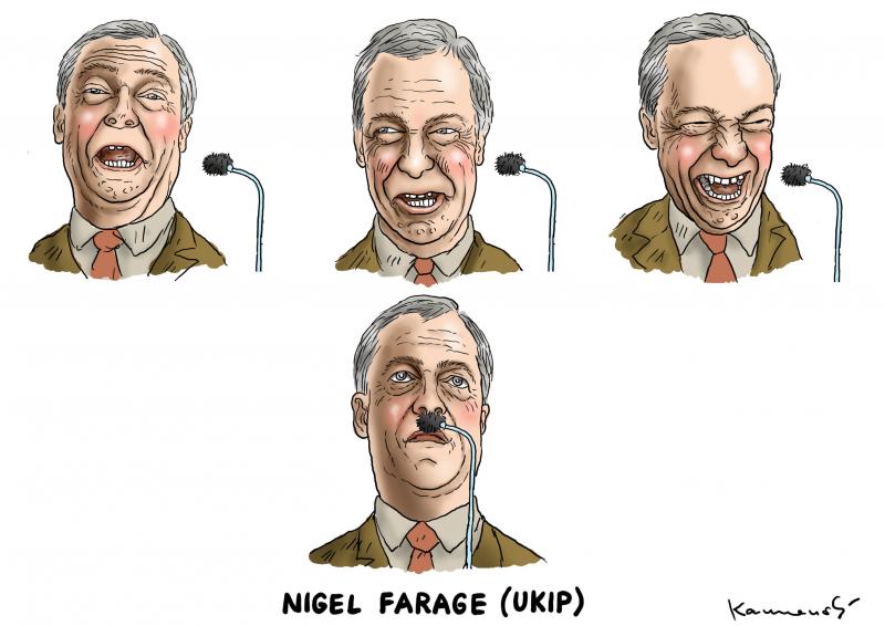 The EU winner Nigel Faragel from England | Cartoon Movement