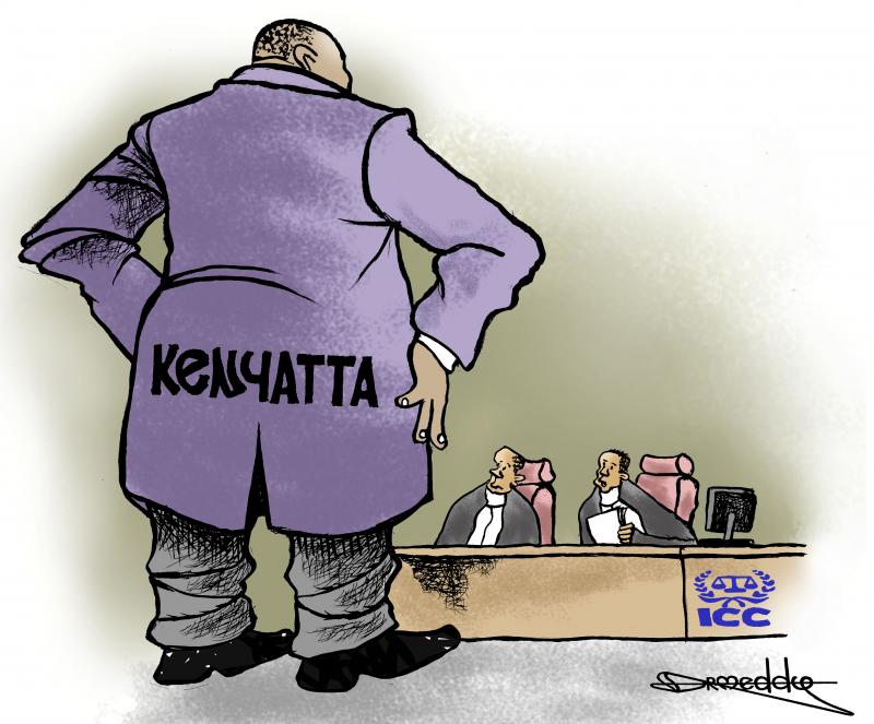 it will make a difference if Uhuru is present at ICC | Cartoon Movement