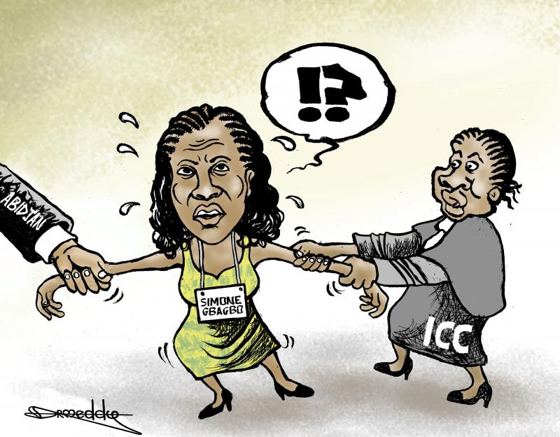 pulled between Abidjan and the ICC in The Hague. | Cartoon Movement