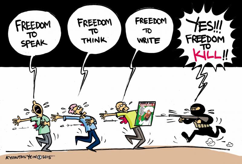 Charlie Hebdo Attack 3 Cartoon Movement