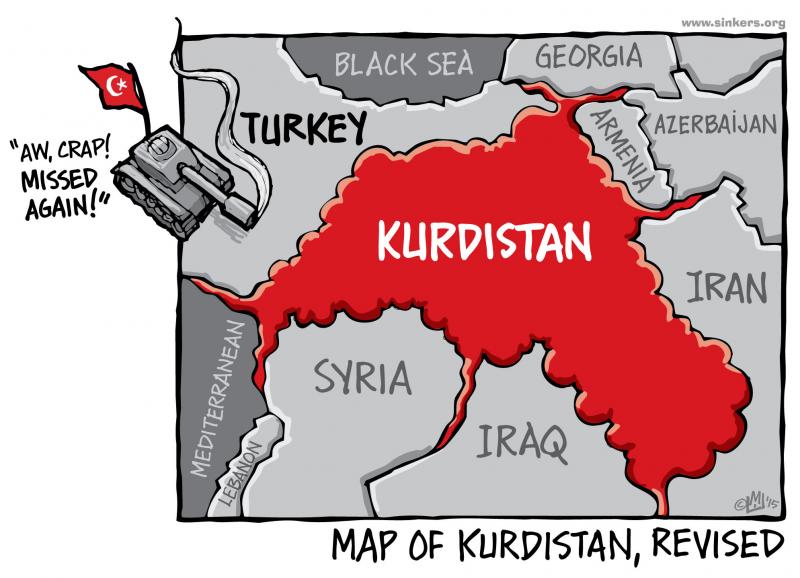 Map Of Kurdistan, Revised | Cartoon Movement