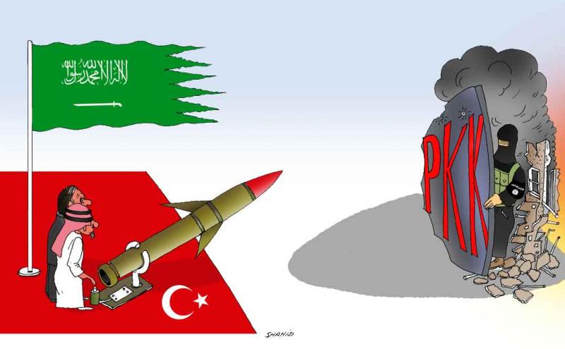 Saudi could launch anti IS from Turkey | Cartoon Movement