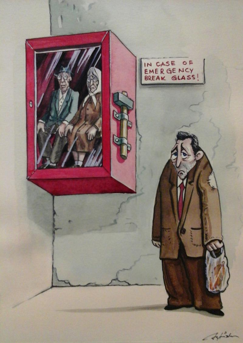 in case of emergency break glass . | Cartoon Movement