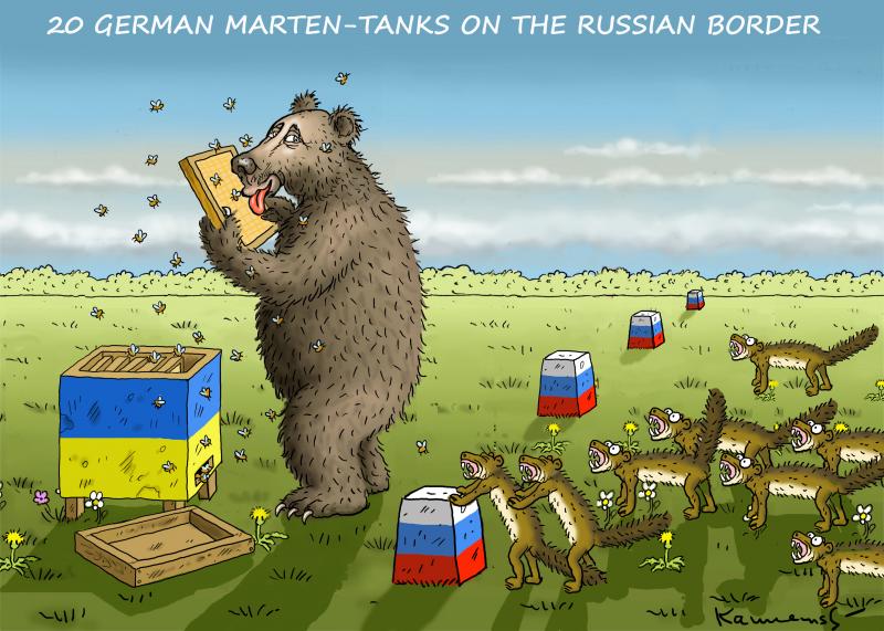 20 GERMAN MARTEN-TANKS ON THE RUSSIAN BORDER | Cartoon Movement