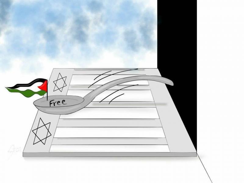 Hunger strike in Israel’s prisons! | Cartoon Movement