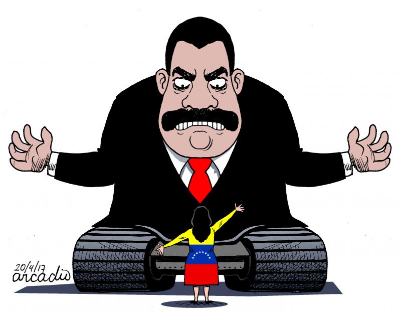 The revolution versus the venezuelan people. | Cartoon Movement