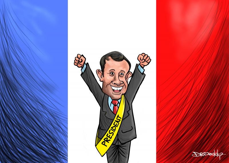 Macron elected Franch President | Cartoon Movement