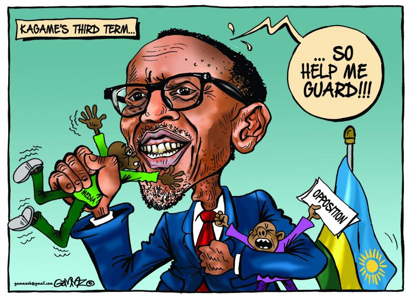 Rwanda's Kagame inaugurated (again!) | Cartoon Movement