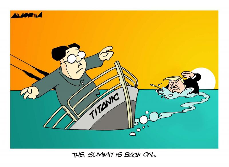 The summit is back on... | Cartoon Movement