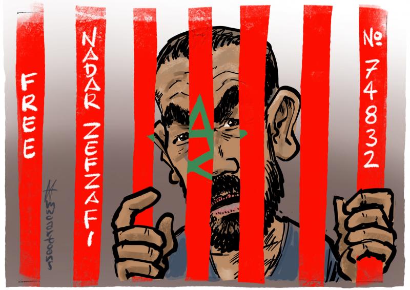 Moroccan opposition leader 20 years prison | Cartoon Movement