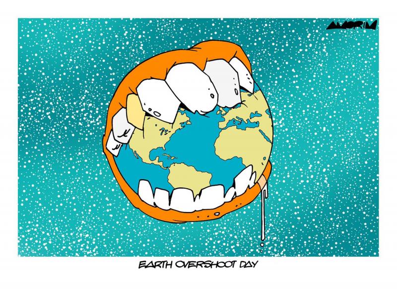 Earth Overshooting Day. | Cartoon Movement