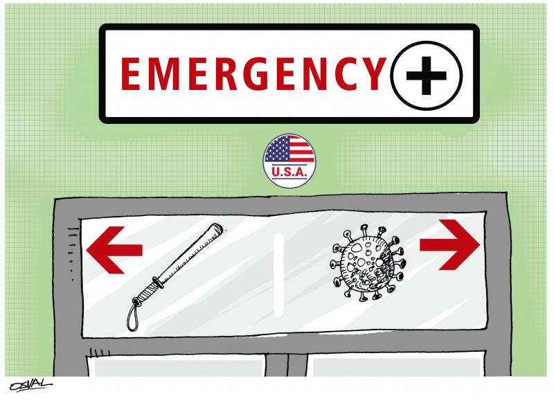 emergency hospital. U.S.A. | Cartoon Movement