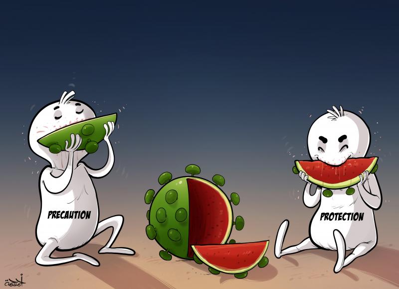 With prevention and precaution we can eliminate corona | Cartoon Movement