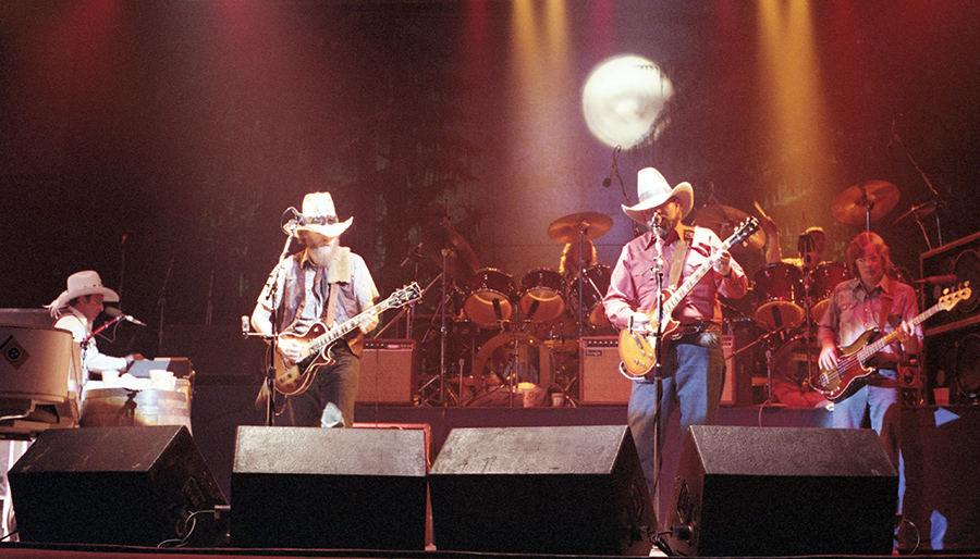 1980 Southern rock concert photography. Charlie Daniels concert pictures