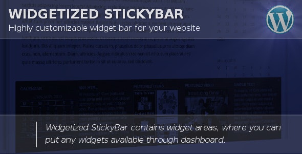 Widget Bar for WordPress (Widgetized StickyBar) 1.51 - Club WPress