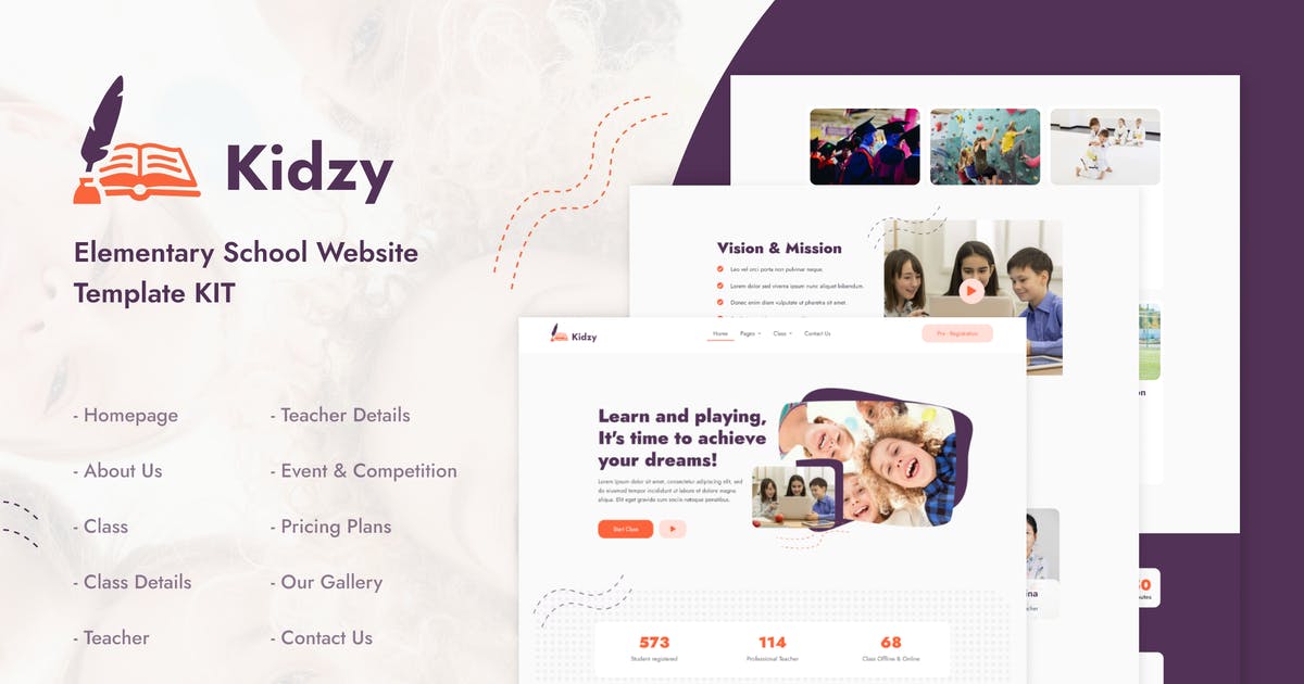 Kidzy | Elementary School Elementor Template Kit 1.0.1 - Club WPress