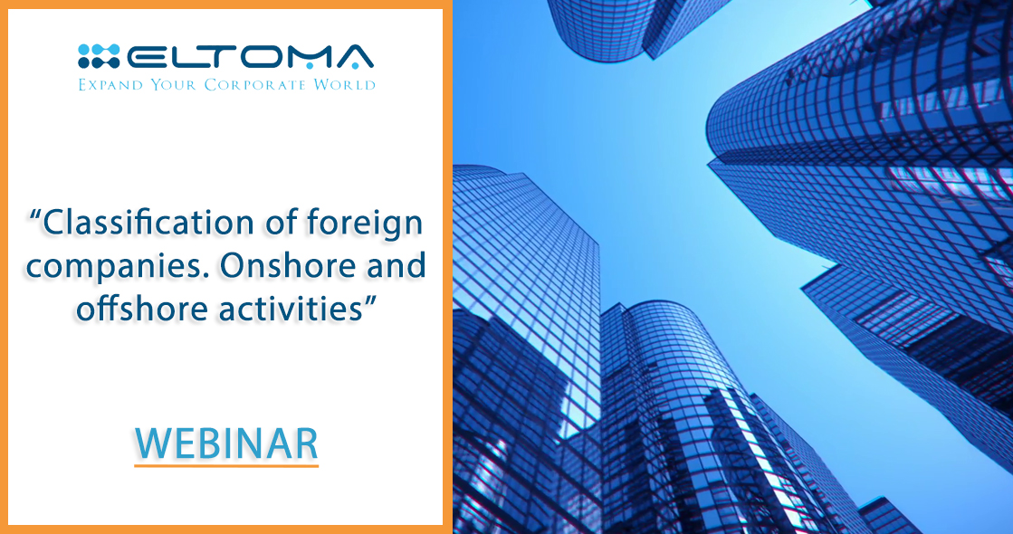 Classification of Foreign Companies. Onshore & Offshore Activities ...