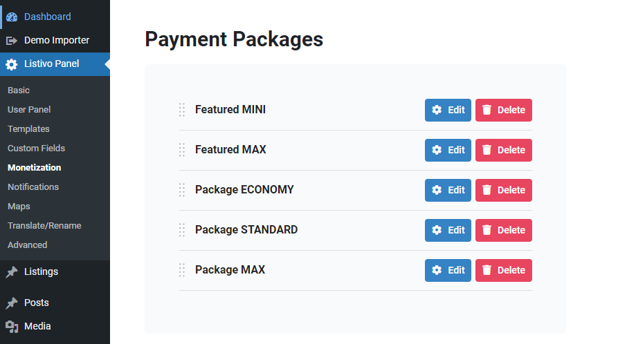 Monetization – WooCommerce Payments Gateways : Listivo Support