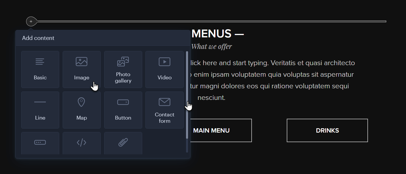 How to Add a New Content Block | Webnode Support