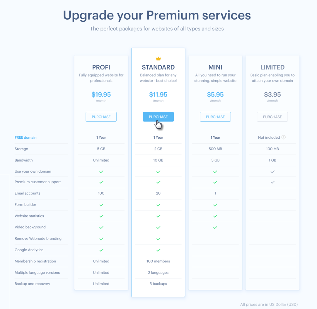 How to Purchase Premium Services | Webnode Support
