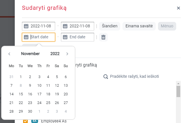 Kaip optimizuoti/sudaryti darbo grafiką? : Workofo