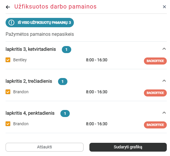 Kaip optimizuoti/sudaryti darbo grafiką? : Workofo