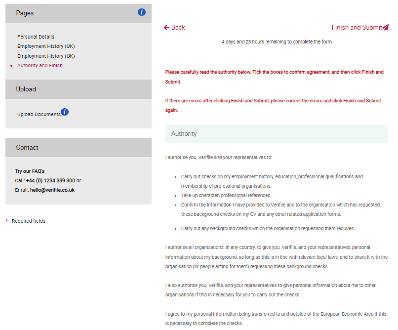 Why does my candidate need to provide a hand signed Authority Form? : Client Knowledge Base