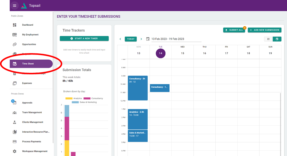 How do I create a Timesheet?