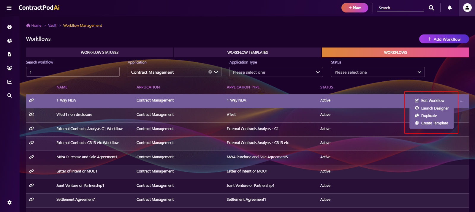 CLOUD 1.14 Workflow - Templates