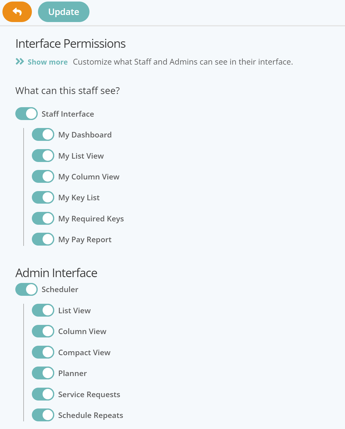 What are Interface Permissions? : Pet Sitter Plus