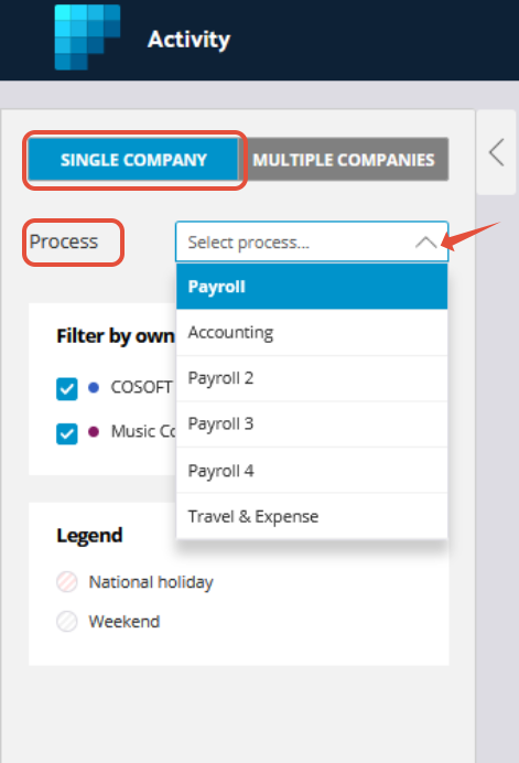 Year plan/calendar - create and manage : Azets Cozone Support Portal