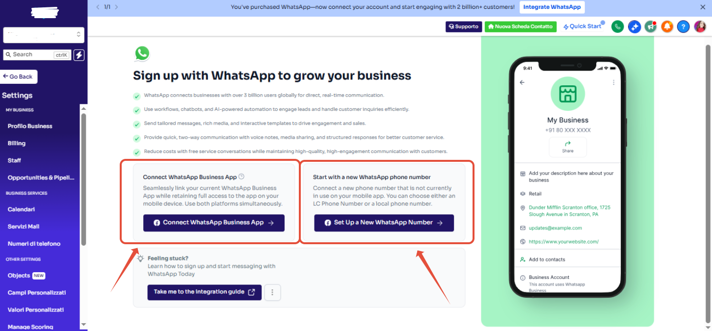 COME COLLEGARE IL TUO NUMERO WHATSAPP API SU DELERA