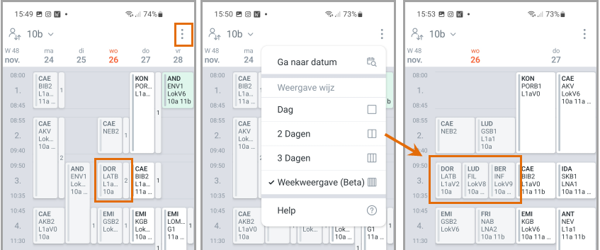 Untis Mobile en de roosteropmaak : De helpdesk van Untis