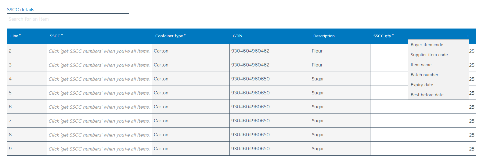 Creating a despatch advice (DA) : Colladium Support
