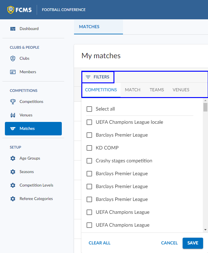 How to Enter Results and Statistics : FIFA Connect Support and FCMS Support