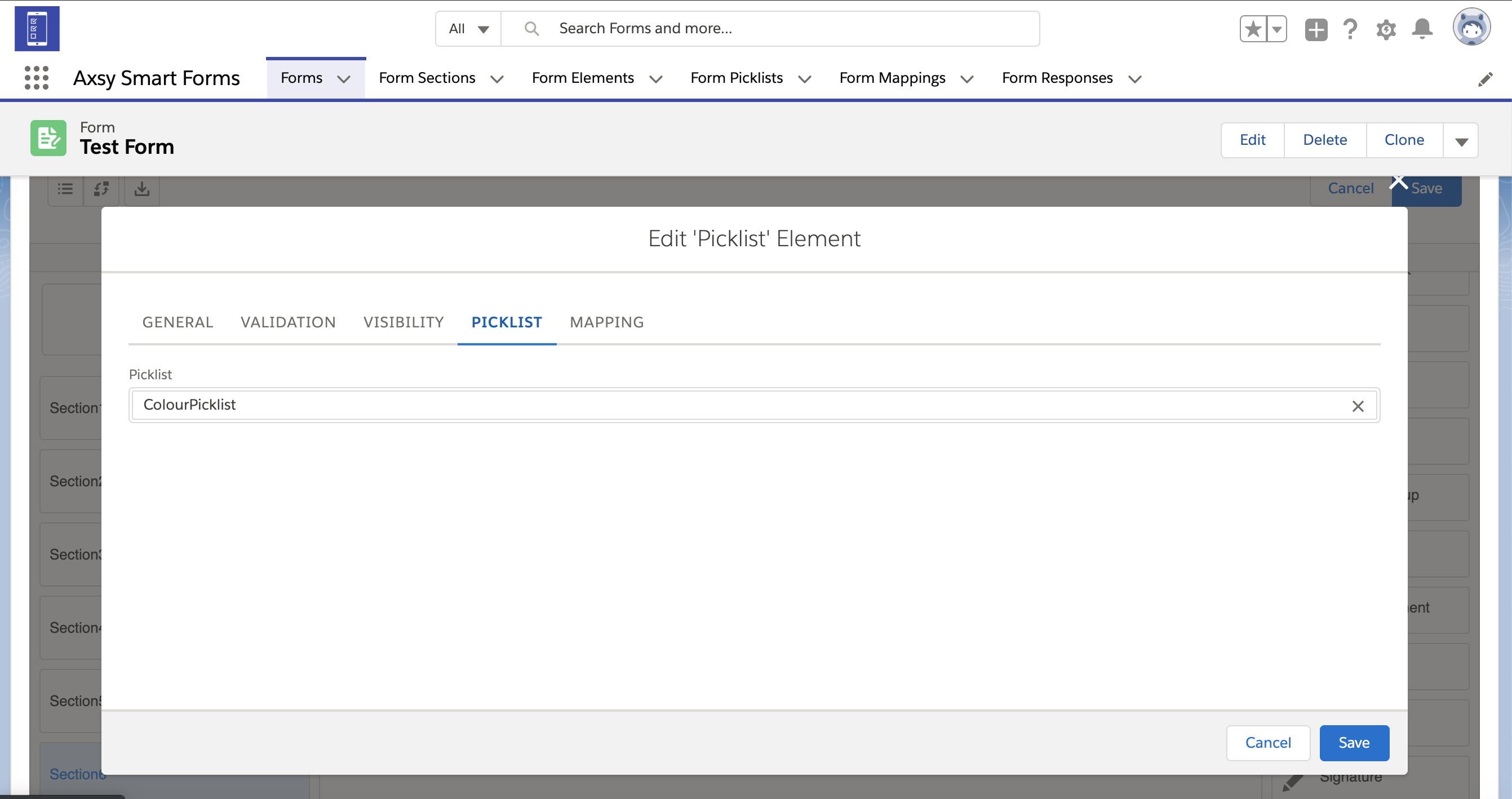 Picklists - How to Configure a Standard Picklist : Smart Forms Portal