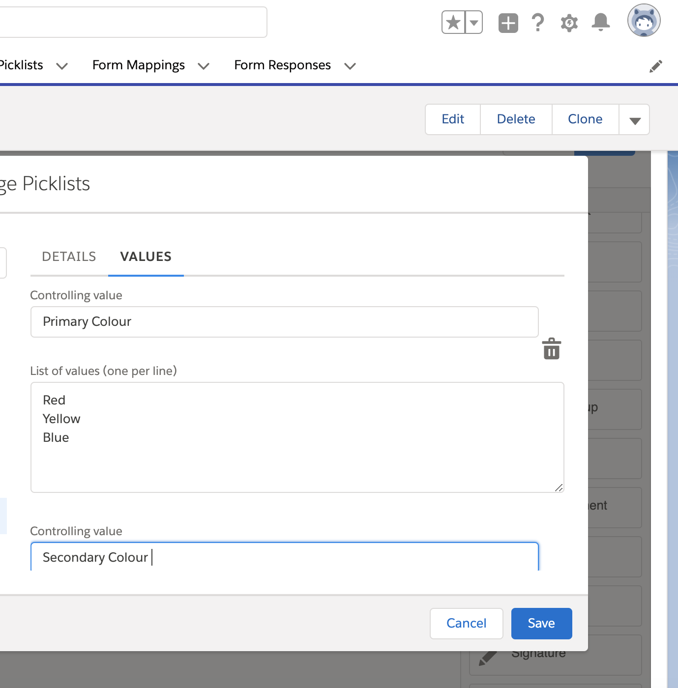 Picklists - How to Configure Dependent Picklists : Smart Forms Portal