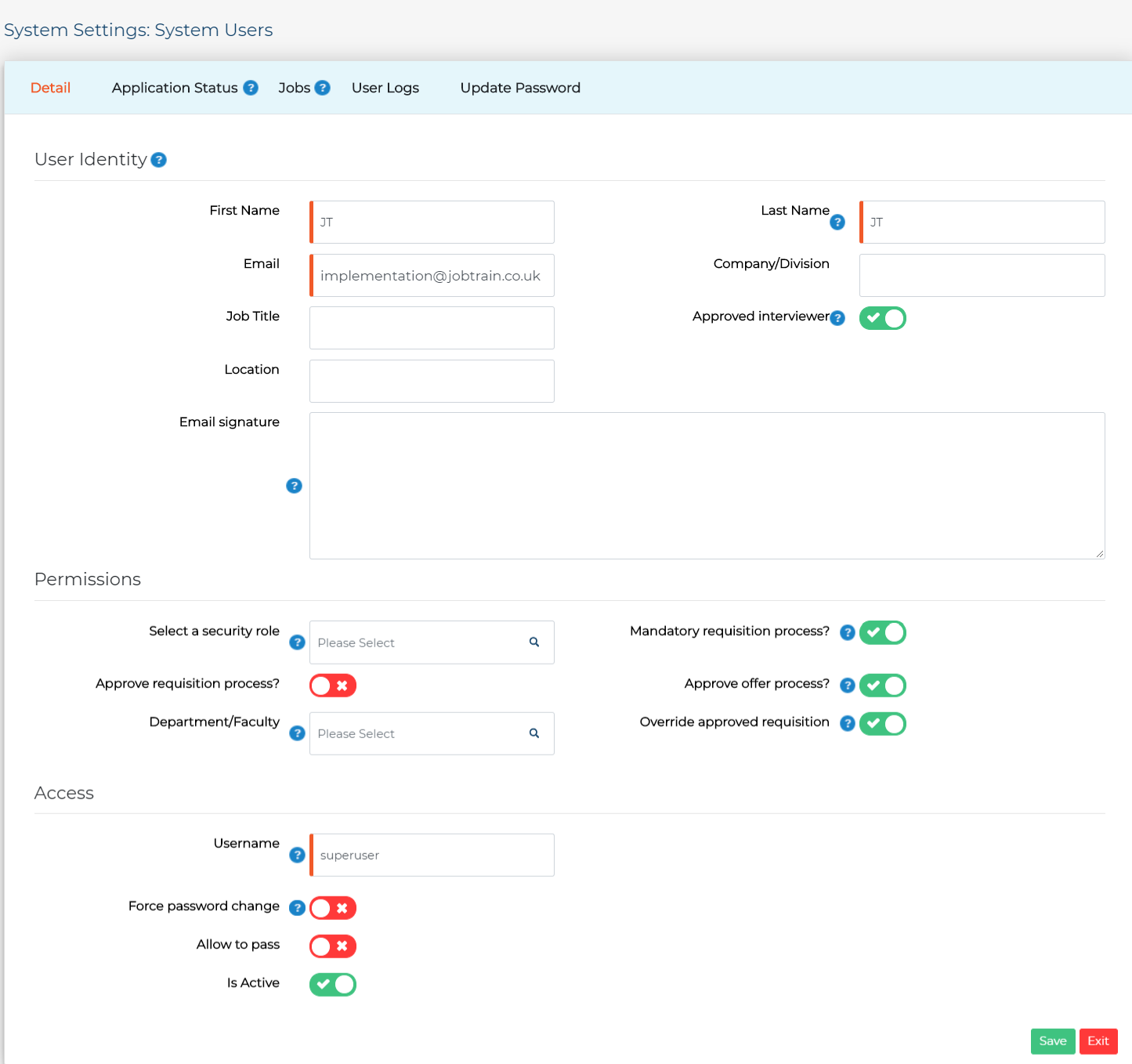 System Users User Guide : Client Support Hub
