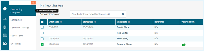 Jobtrain Onboarding User Guide : Client Support Hub